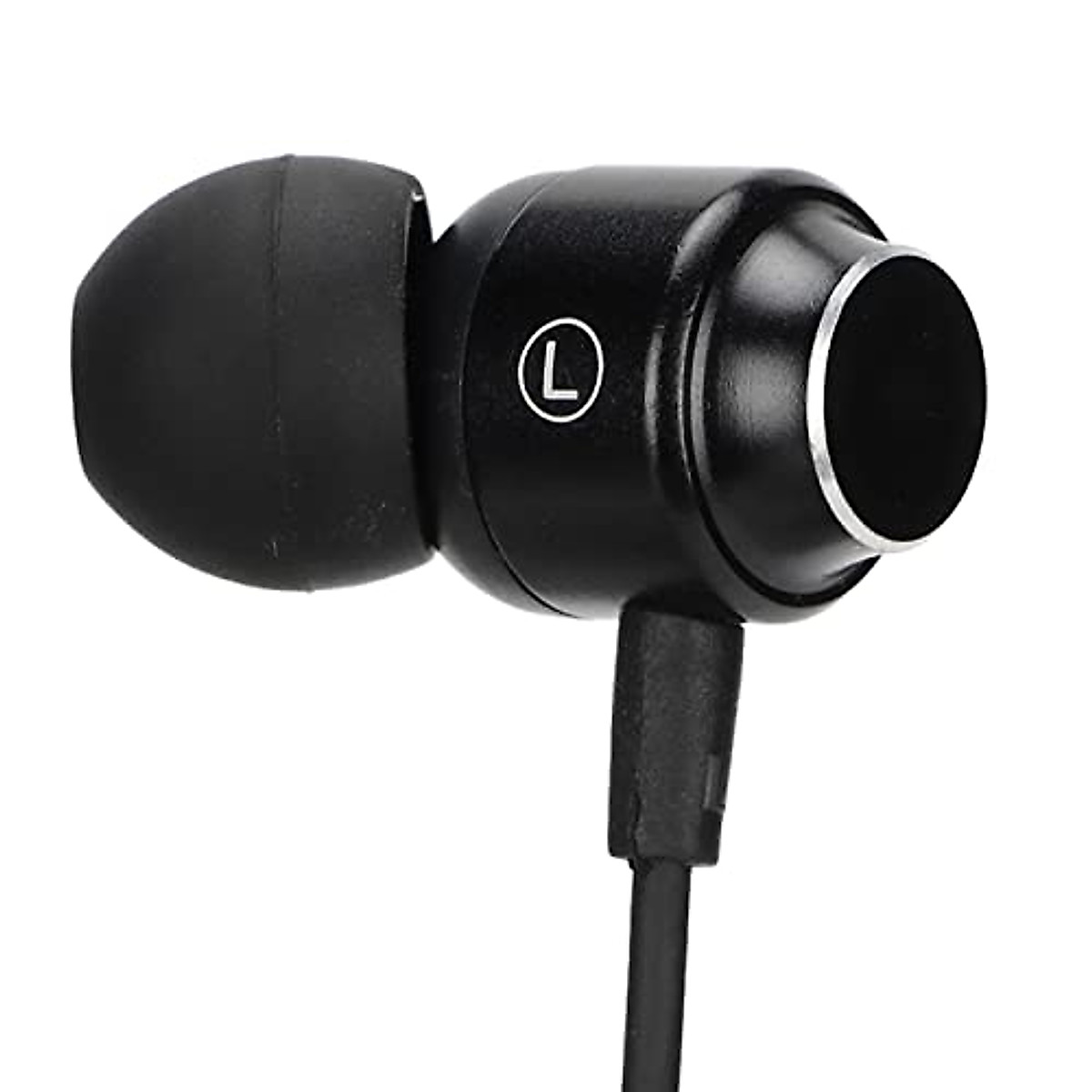 Dilwe Neckband Headphones, Headset Neck Mounted Wireless Headset Neckband Sports Headset Noise Reduction Earplugs with Microphone (Black)