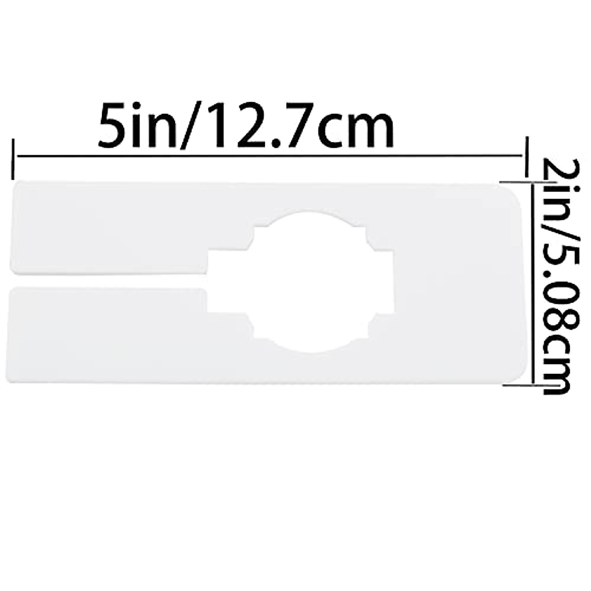 YHXiXi 14PCS Rectangular White Plastic Closet Dividers Clothing Rack Dividers Closet Dividers Rectangular Blank Hanging Clothes Dividers for Closet Cloth Home Store