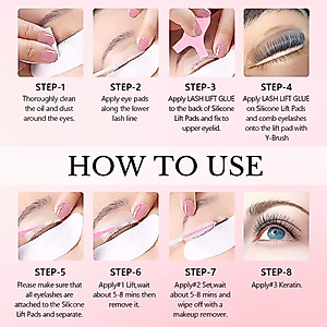 Libeauty Lash Lift Kit Eyelash Perm Kit Professional DIY Lifting Kit for Eyelashes Perming & Curling for Eyelashes at Home & Salon Use