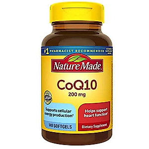 Nature Made Coq10 200 Mg, Naturally Orange, Value Size,140 Count Softgels