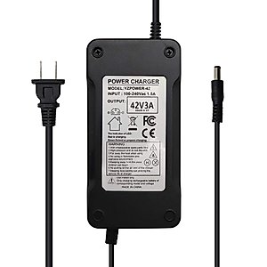 Output 42V 3A for 36V Charger 10S Lithium Battery Pack DC5.5 x 2.1mm Connector