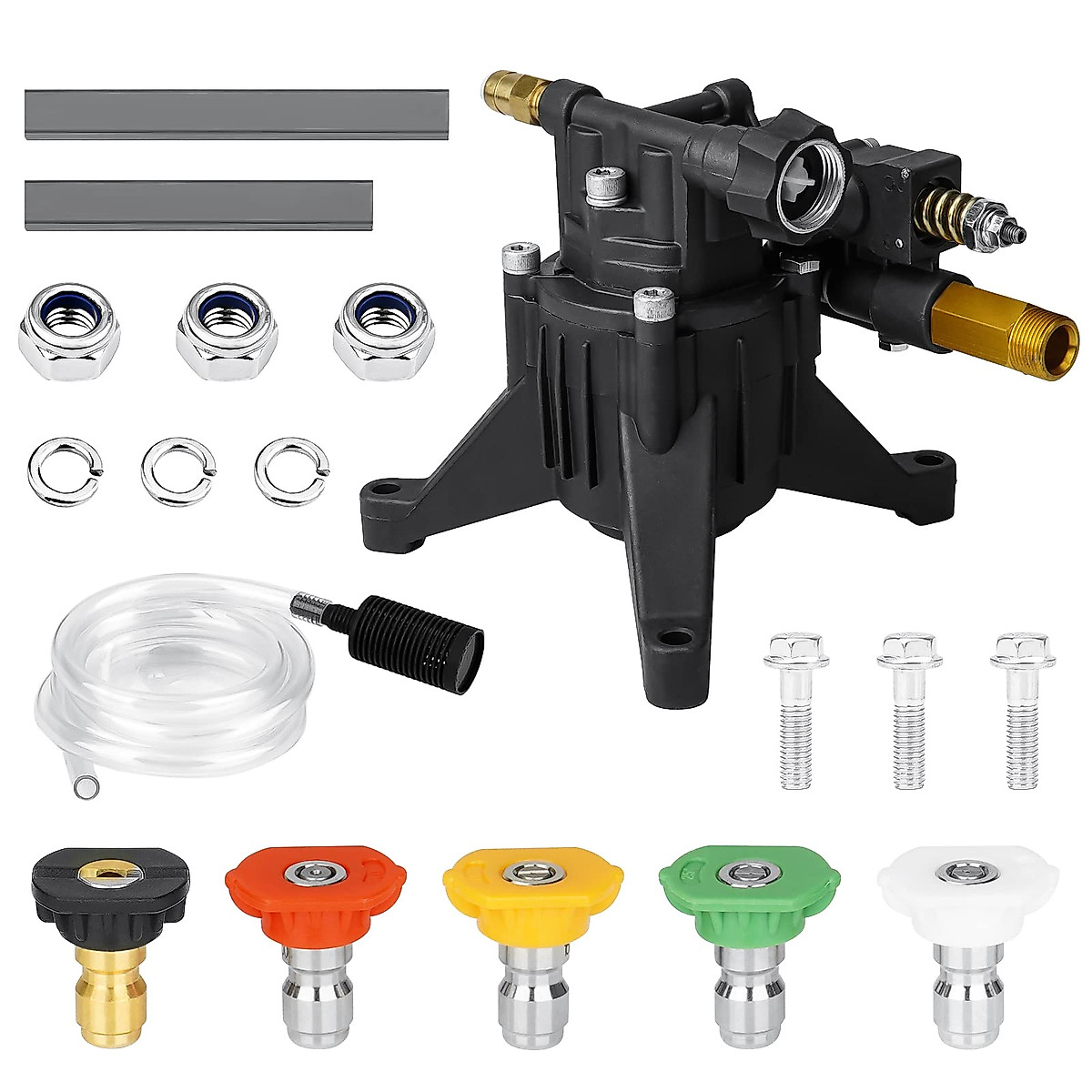 New 7/8" Shaft Vertical Pressure Washer Pump 3100 PSI @ 2.5 GPM & Power Washer Pump, replacement for HONDA, Homelite, Karcher, Compatible with Honda, Ryobi, Simpson, Craftsman Homelite and More