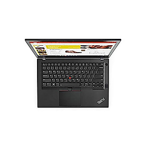 Lenovo T470 14in Laptop, Core i5-6300U 2.4GHz, 8GB RAM, 256GB Solid State Drive, Windows 10 Pro 64Bit (Renewed)
