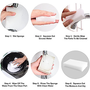 Sponge Magic Eraser Multi Surface Scrubber Foam Cleaning Pads - Bathtub, Baseboard, Bathroom, Wall Cleaner（3.9 X 2.36 X 0.78 in） 7 Pack