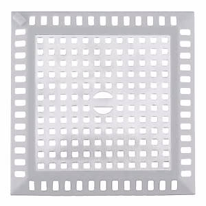COMNICO Shower Drain Strainer Hair Catcher 4.8inch Stainless Metal Silicone Strainer Filter Cover Protector Bathtub Stopper for Bathroom Kitchen Floor Drain