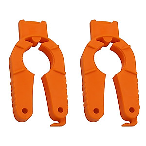 2 Pack 3 in 1 Bottle Can Opener Plastic Water Bottle Opener Jar Opener Twist-Off for Bottle Gripper Weak Hands Children Seniors Elderly Arthritis Sufferers Lid Seal Remover