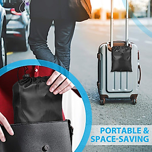 Airplane Footrest - Travel Foot Rest (Thickened Memory Foam), Airplane Travel Accessories, No Clashing Foot Hammock & Portable Plane Leg Rest, Provides Relaxation and Comfortable for Long Flight