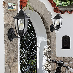 Haolaike 2-Pack Waterproof Aluminum Outdoor Light Fixture Wall Mount Exterior Porch Lights Outdoor Wall Lamp,Anti-Rust Porch Lights for Outside Garage Patio Exterior Lights for House