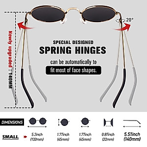 Sunier Round Sunglasses Men Women Shades Polarized Hippie Lennon Retro Circle UV400 Sun Glasses
