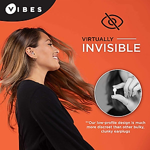 Vibes High-Fidelity Earplugs - Invisible Ear Plugs for Concerts, Musicians, Motorcycles, Airplanes, Raves, Work Noise Reduction, Hearing Protection - Fits Small Medium Large - As Seen On Shark Tank