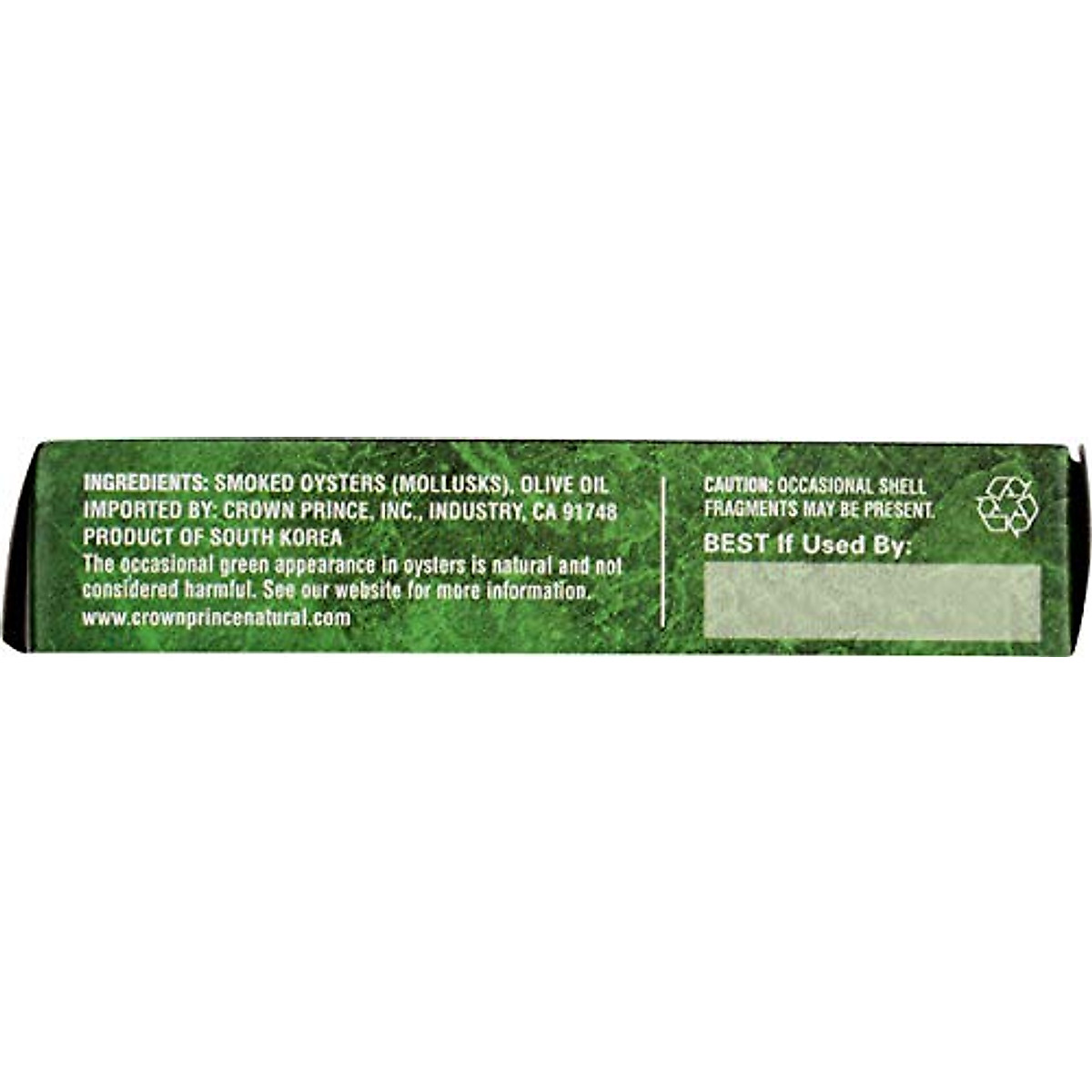 Crown Prince Natural Smoked Oysters in Pure Olive Oil, 3 Ounce