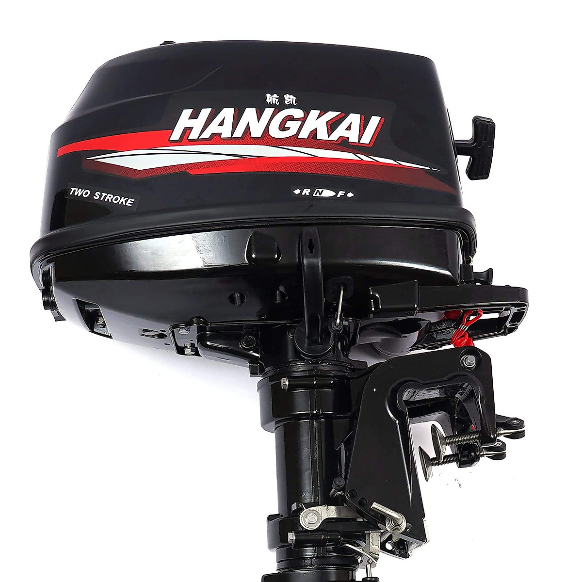 6HP Outboard Motor, 102CC Fishing Boat Motor Motor Prop Heavy Duty, 2-Stroke Outboard Motor Boat Engine Outboard Trolling Motor for Fishing, Aquaculture, Outdoor Adventure Engine tiller Control
