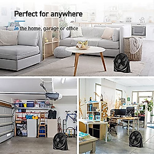 Commercial Cool 16 Inch High Velocity Floor Fan, Black, CFF16B