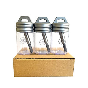 INTOO Forstner Bit Set 3Pcs Hex Shank,1-1/2",1-5/8",1-3/4" Multi Sided Shank Wood Drill Bits Se