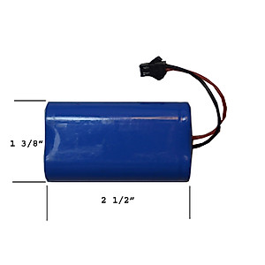 3.7V 3000mAh ICR18650 Rechargeable Battery Pack with SM 2P Plug