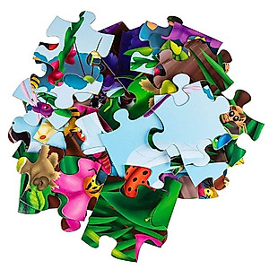 BLUE PANDA 48 Piece Giant Bugs and Insects Jigsaw Puzzle for Kids Ages 3-5 and 4-8, Jumbo Floor Puzzle for Toddler Preschool Learning (2 x 3 Feet)