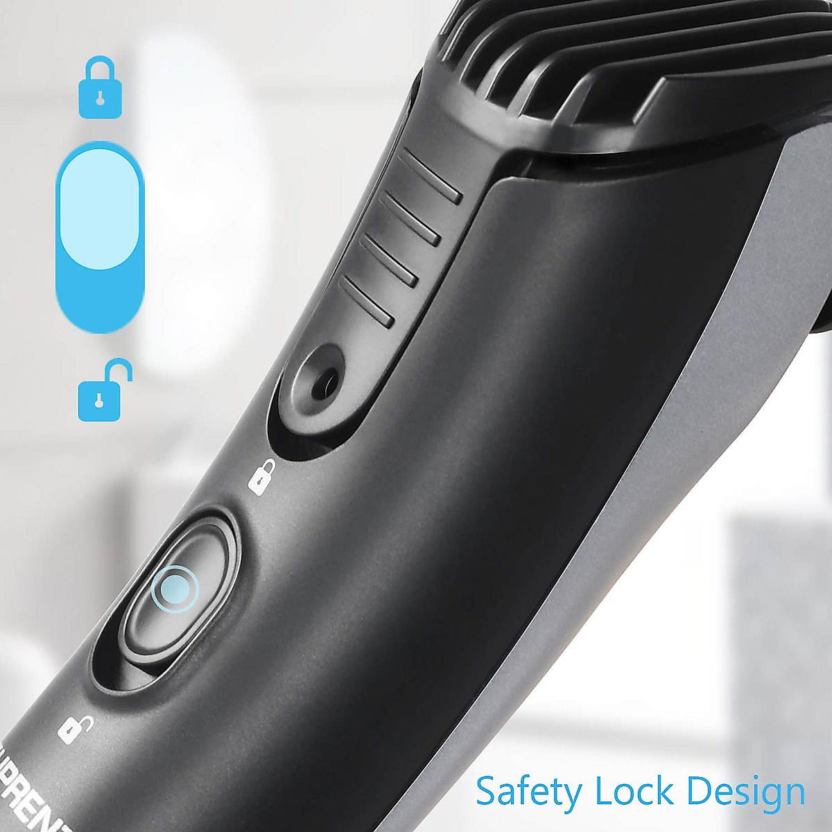 SUPRENT Beard Trimmer Adjustable length 7 Built-in Precise Lengths 2mm-14mm Beard Trimmer with 1 hour Fast&Quick USB Charge, Li-ion Battery