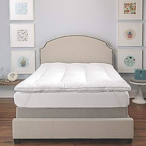 BioPEDIC Memory Plus Deluxe Mattress Topper, Queen, White