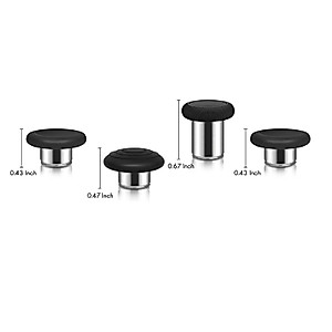 Metal Paddles Accessories for Xbox Elite Controller Series 2 Core, Thumbsticks Replacement Parts for Elite Series 2 Controller, Component Pack Includes Replacement Joysticks, D-Pad & Paddles(Gold)