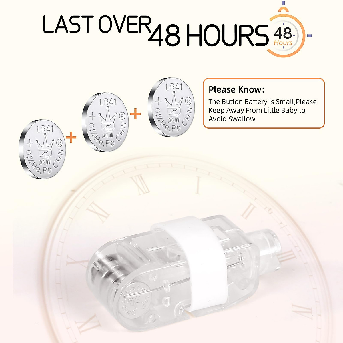 CALIFORNIA CADE ELECTRONIC Finger Lights-50Pcs White Finger Flashlight for Kids Adult Party Favors Party Supplies for Holiday Light up Toys - LED Rave Laser Assorted Toys for Holiday