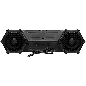 Planet Audio PATV85 ATV UTV Sound System – 8 Inch Speakers, Tweeters, IPX5 Weatherproof, Bluetooth, Amplified, LED Lightbar, Golf Cart Compatible