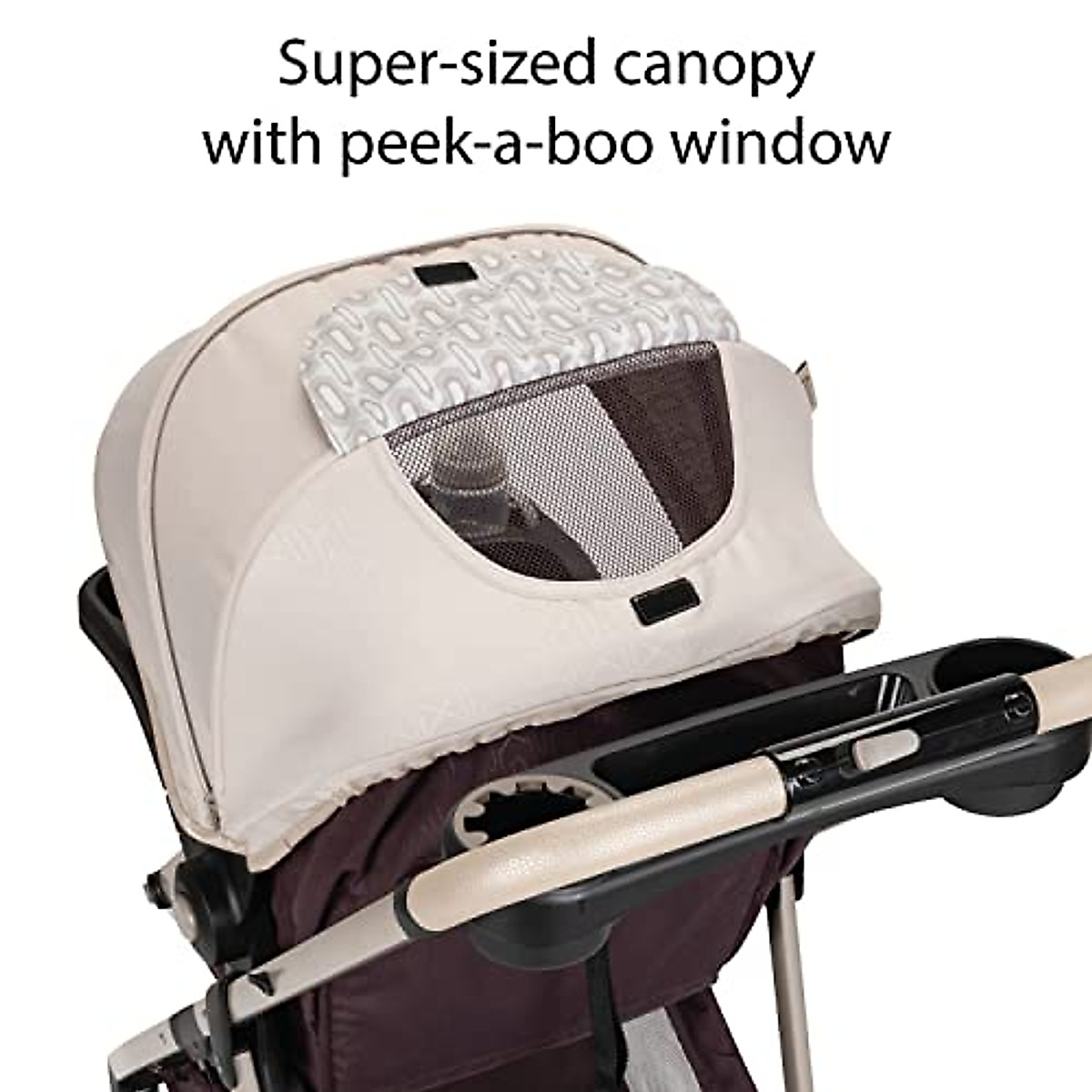 Safety 1st Deluxe Grow and Go Flex 8-in-1 Travel System, Weight Capacity from 4–35 lbs, Dunes Edge