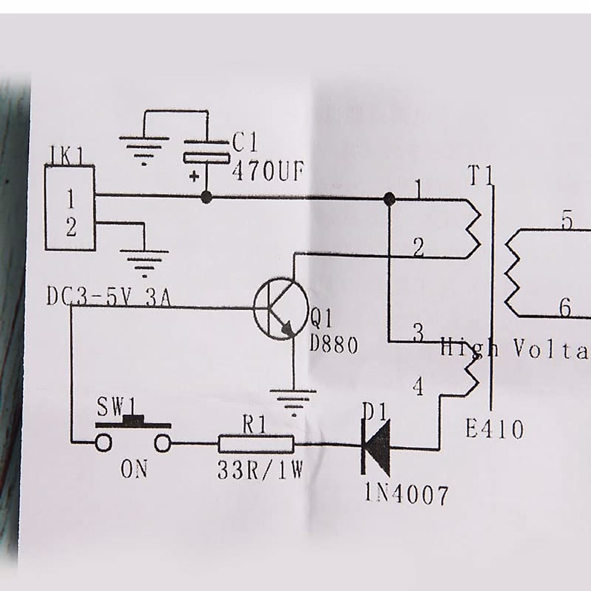 Wixine 2Pcs DC 3V-5V Arc Generator High Voltage Boost Module DIY Kit Electronic Lighter