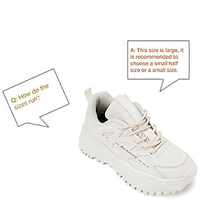 Hasina Women Walking Sneakers Casual Comfortable Breathable Lightweight Mesh Non Slip Fashion Shoes（Beige,10.5）