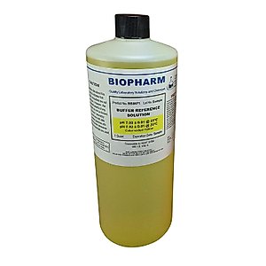 pH Buffer Calibration Solution, pH 7.00 — 1 Quart (950 mL) — NIST Traceable Reference Standards for All pH Meters — Color Coded Yellow