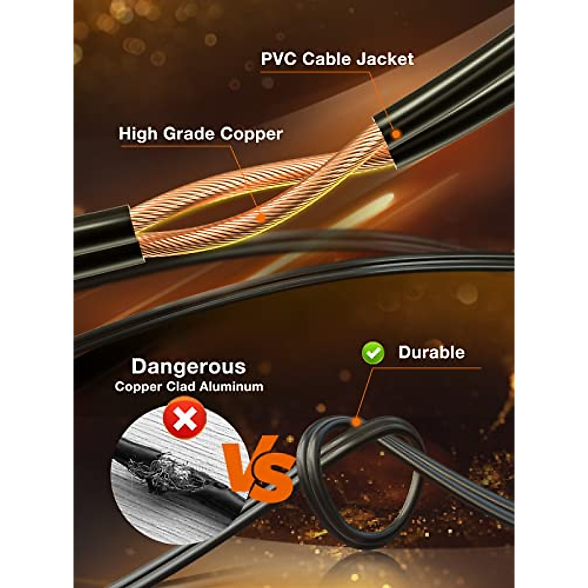 addlon 50FT LED Outdoor String Lights with Edison Shatterproof Bulbs, Weatherproof Strand, Commercial Grade Patio Lights, Decorative for Garden or Patio, Black