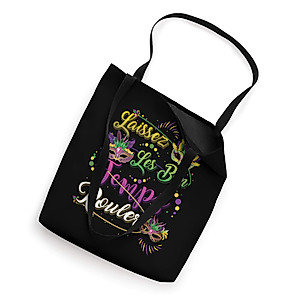 Laissez Les Bon Temps Rouler Mardi Gras Beads Tee Men Women Tote Bag