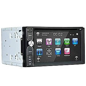EZoneTronics Backup Camera Included + Double Din Car Stereo DVD/CD/AM/FM Player Radio Bluetooth Capacitive Touch Screen Support USB SD 1080P Multi Language Remote Control