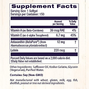 Healthy Origins Triple Strength Astaxanthin (Complex), 12 mg - Supports Heart Health, Immune System & Joint Health - Gluten-Free Supplement - 150 Softgels