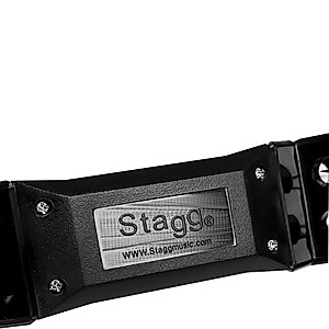 Stagg TAB-2 Half Moon Tambourine-Black, BK