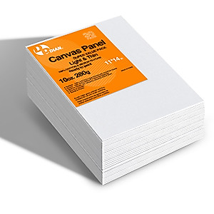 DPDIAN Canvas Boards for Painting 30 Pack, 11 inch x 14 inch Pack, Artist Canvas Panels for Oil & Acrylic Painting