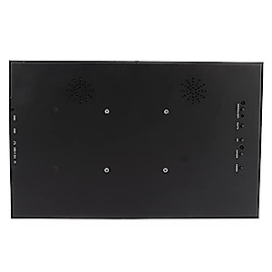 CHICIRIS Portable Color Screen Display, 100‑240V Multi Interface Capacitive Touch Screen Monitor 13.3in 4 Screw Holes High Resolution Menu Function for Laptops (US Plug)