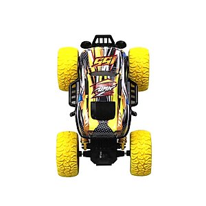 Toy Trucks for Boys Pull Back Cars for Toddlers, Alloy Toy Car Educational Toy Monster Trucks Inertia Car Toy for Boys Girls Toddler (Yellow)