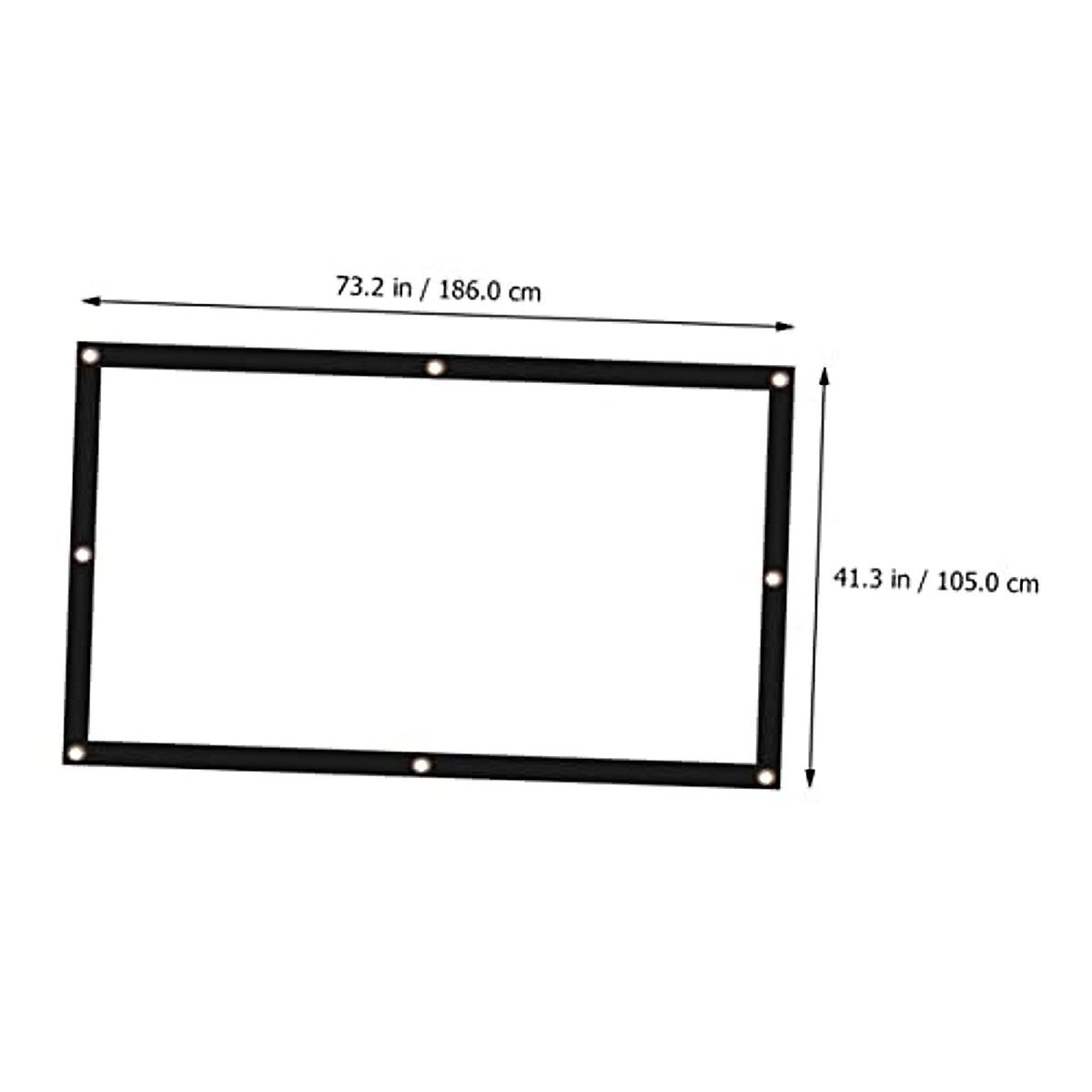 Parliky 84 Projector Portable Home Movie Foldable Movies Screen Indoor Projection for Inch Outdoor Theater Fordable