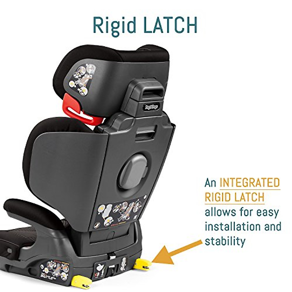 Peg Perego Viaggio Shuttle Plus 120 - Booster Car Seat - for Children from 40 to 120 lbs - Made in Italy - Licorice (Black)