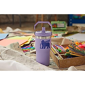 Stanley Wild Imagination Classic IceFlow™ Flip Straw Tumbler 20oz Lavender Cub