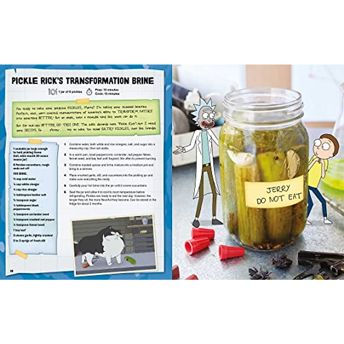 Rick and Morty: The Official Cookbook: (Rick & Morty Season 5, Rick and Morty gifts, Rick and Morty Pickle Rick)