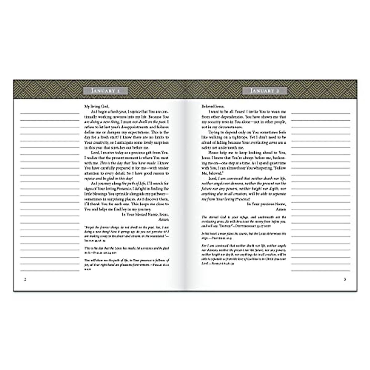 Jesus Listens Note-Taking Edition, Leathersoft, Gray, with Full Scriptures: Daily Devotional Prayers of Peace, Joy, and Hope (A 365-Day Prayer Book)