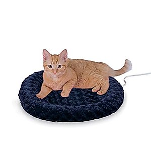 K&H Pet Products Thermo-Kitty Fashion Splash Heated Pet Bed Blue 18" 4W