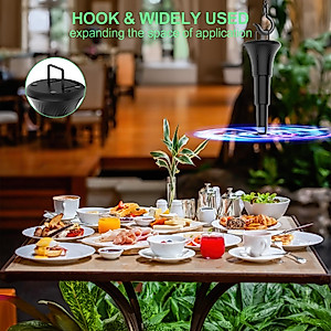 Fly Fans for Tables Outdoor, Portable Fly Repellent Food Fans to Keep Flies Away by Soft Blades for Table Indoor Outside for Food Table for Picnic, Camping, Party, Fishing (4 Pack Fly Fans for Table)