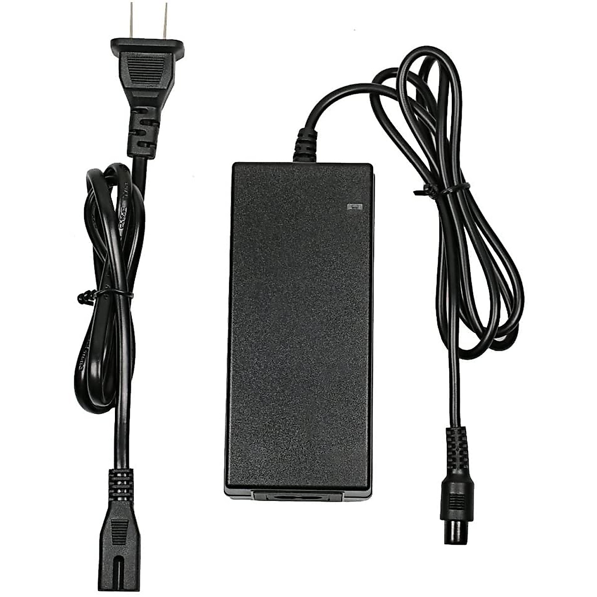 42V 2A Battery Charger for 36V Scooter Lithium Battery, Power Supply Adaptor with 8mm 3 Prong Connector