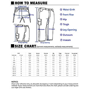 Match Men's Twill Comfort Cargo Short Without Belt #S3612 (Label Size 4XL/40 (US 38), Khaki)