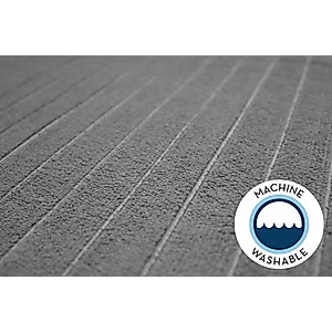 S&T INC. Soft, Absorbent Hand Towel with Hanging Loop, Microfiber Dish Towels for Kitchen, 5 Pack, 18 Inch x 26 Inch, Grey