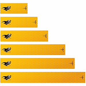 White Water Archery Laminated Reaper Yellow Honeycomb Arrow Wraps 15 Pc Pick Length Width (3, 1.4)