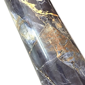 REDODECO Sapphire Marble Peel Stick Vinyl Kitchen Countertop Sticker Funitures Desk Table Covering Wrap Film,16inch by 78inch