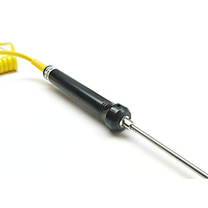 Pointy Tip Stainless Steel K-Type Thermocouple Probe Insertion Sensor